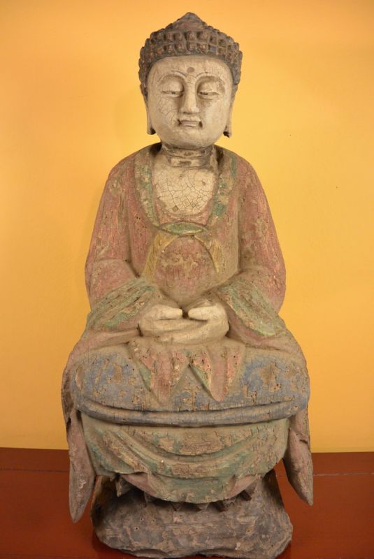 Chino Buda de madera